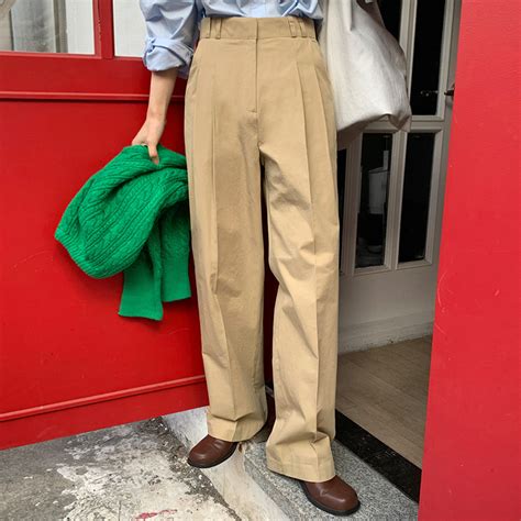 프롬비기닝 사우스 핀턱와이드치노팬츠 3color 코튼팬츠 면바지 하객룩 출근룩 옷
