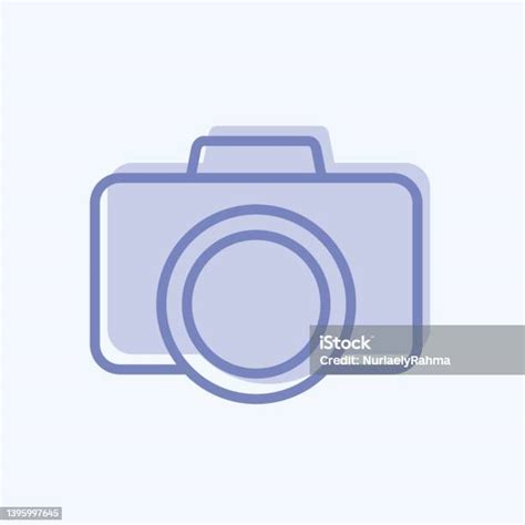 아이콘 카메라 예술 기호에 적합합니다 두 가지 톤 스타일 편집 가능한 간단한 디자인 디자인 템플릿 벡터 간단한 그림 겉창에 대한