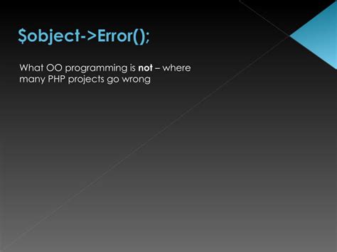 Php Procedural To Object Oriented Ppt