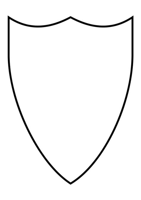 Coloring Page Shield Free Printables Img 27158
