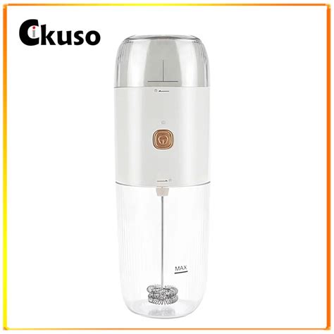 Cikuso 새로운 휴대용 Usb 그라운드 커피 우유 거품기 전기 커피 그라인더 거품 기계 가정용 믹싱 컵 밀크 쉐이크