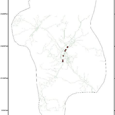 Distance Of Pump Station To Road Buffer Analysis Download Scientific