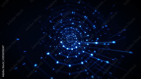 Abstract Hi Tech Futuristic Plexus Design Illustration Of An Abstract Technology Background