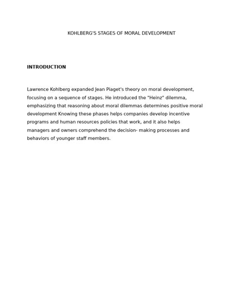 Moral Development Pdf