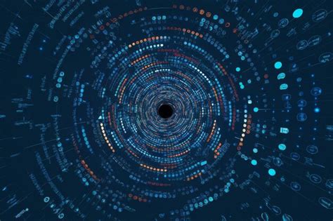 Abstract Digital Technology Background Big Data Visualization High