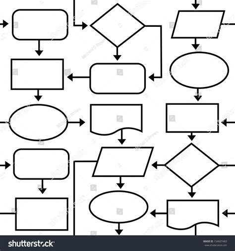 Seamless Tile Flow Chart Program Design Stock Vector Royalty Free Shutterstock