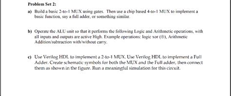 Solved Problem Set 1 A Build A 2 To 4 Decoder Using Gates