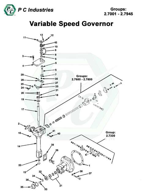 Variable Speed Governor Series Inline 71 Detroit Diesel Engines Catalog Page 57