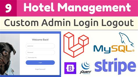 Laravel Full Course Hotel Management System Custom Admin Login Logout Laravel Tutorials 9