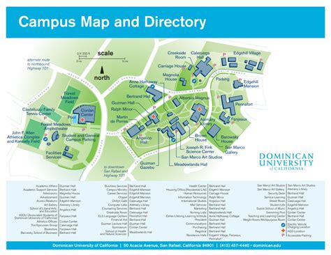 Dominican University Of California Cus Map University Of Southern