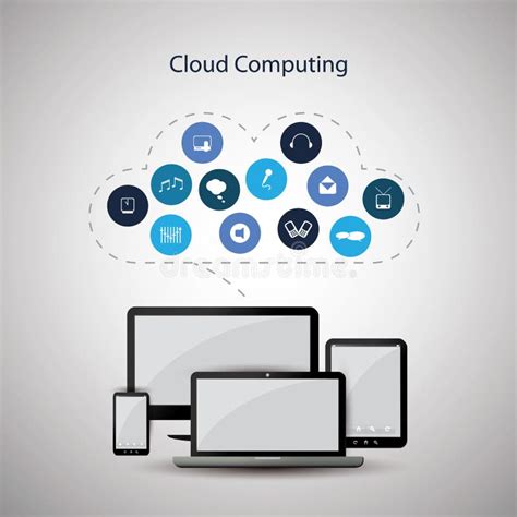 Cloud Computing Concept Stock Vector Illustration Of Glass 48752977