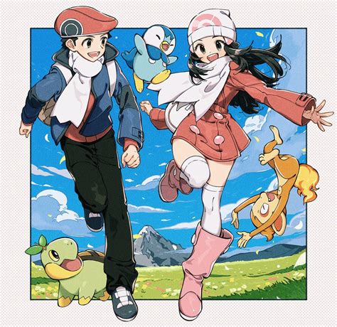 Dawn Pokemon Dawn Pokemon Hikari Chimchar Turtwig Chimchar Piplup Piplup