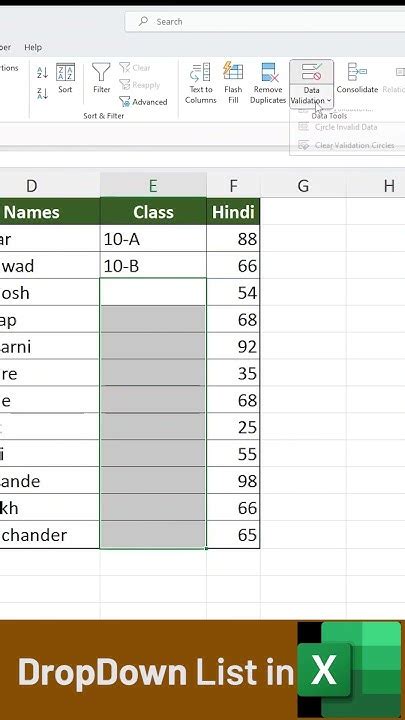 Dropdown List In Excel Data Entry Tips Excel Exceltutorial Youtube