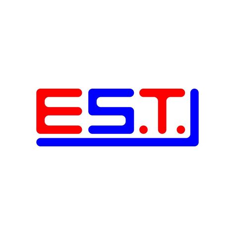 Est Letter Logo Creative Design With Vector Graphic Est Simple And