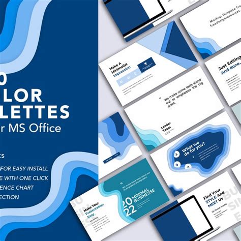 100 Color Palettes For Ms Office For Presentation Design Excel Sheets Ms Word Color Schemes