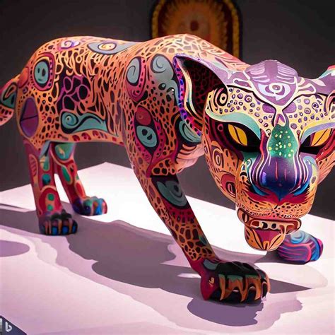 Alebrije De Jaguar Conoce A Esta Majestuosa Artesanía