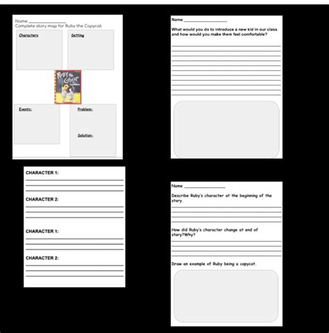 RUBY THE COPYCAT READING LESSONS WITH ACTIVITIES Made By Teachers