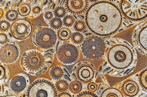 Premium Photo Background Pattern With Cogs And Gears