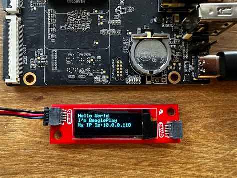 Beagleplay Qwiic Oled Hello World By Andrei Aldea Medium