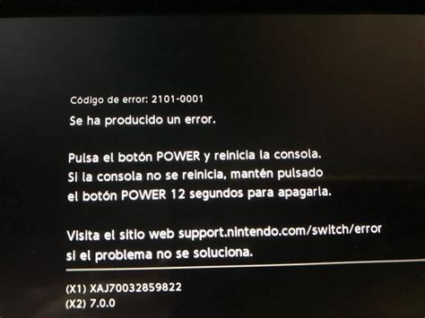 Reparar Error 2101 0001 Nintendo Switch Reparar Error 2101 0001 Nintendo Switch