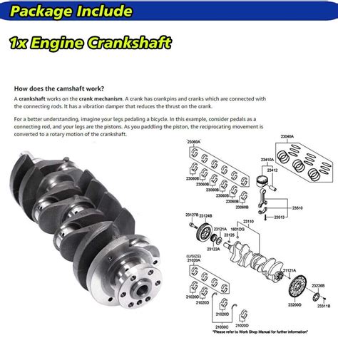 Engine Crankshaft And Con Rods And Bearings Set For Chevy Gmc Buick Ecotec