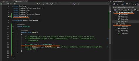 Understanding Access Modifiers In C