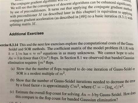 Solved The Conjugate Gradient Alone Algorithms We Will See