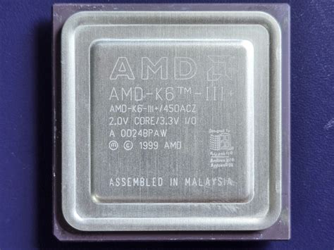 Used Super Socket 7 CPU AMD K6 3 K6 III 450ACZ VERY RARE Vintage Retro UBB Threads