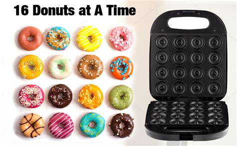 Byhip Mini Donut Maker Pancakes Maker Machine For Breakfast1400w Non Stick Makes