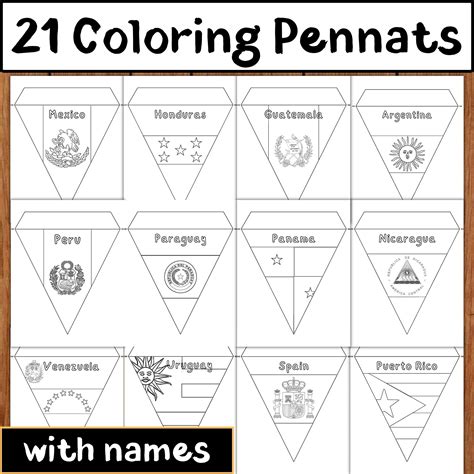 Coloring Pages Of Country Flags