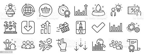 기어 글로브 열 차트와 같은 비즈니스 아이콘 집합입니다 벡터 갈고리 발톱에 대한 스톡 벡터 아트 및 기타 이미지 갈고리 발톱 대사 문서 Istock