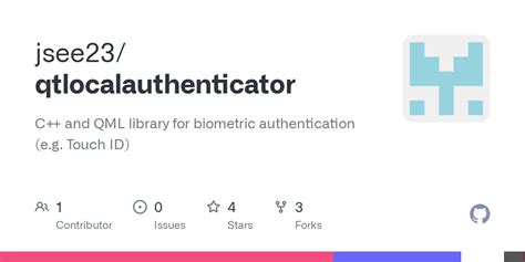 GitHub Jsee Qtlocalauthenticator C And QML Library For Biometric Authentication E G