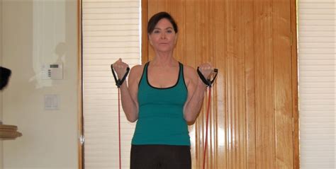 Exercise Of The Week Bicep Curls Using Resistance Bands Courtney Medical Group