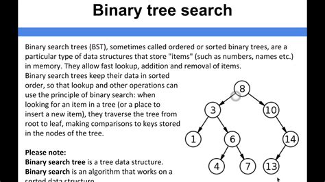 Algorithms Binary Search Tree Youtube