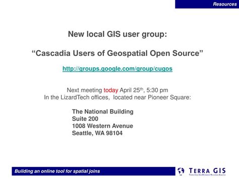 Ppt Building An Online Tool For Spatial Joins Using Open Source