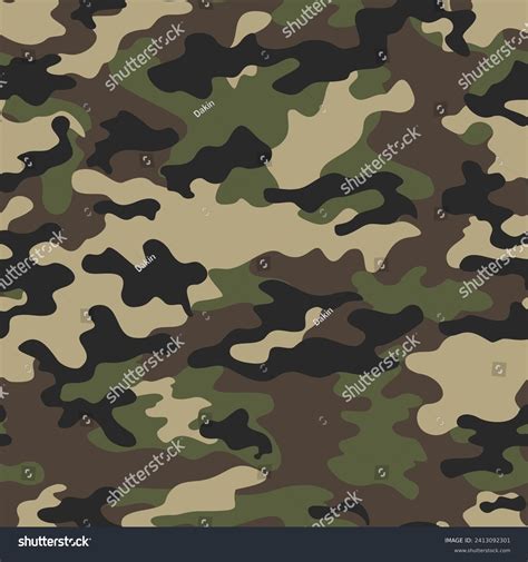 Camouflage Seamless Army Pattern Urban Vector 库存矢量图（免版税）2413092301 Shutterstock