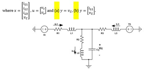 Solved Problem A Derive State Space Equations For The