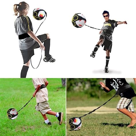 Football Strap Kick Trainer Control Skills Solo Soccer Training Aid