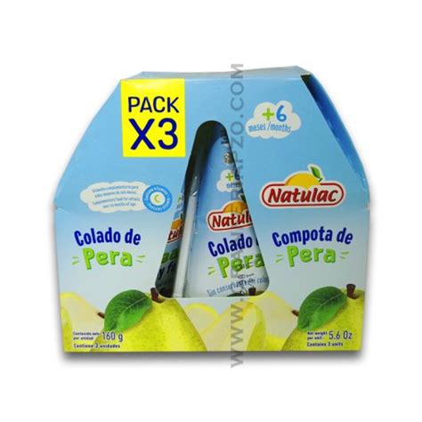 Colado De Pera Tripack Natulac Gran Feria Pzo
