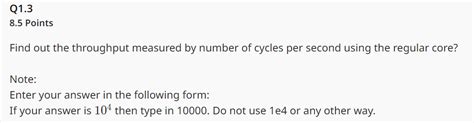 Solved 51 Points Consider One Cpu Core Running At Vdd1 V