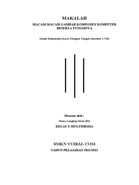 Contoh Cover Makalah Smp Sma Smk Individu Pdf
