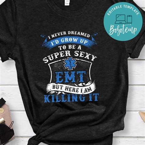 Funny Emt Classic Unisex T Shirt First Responder Ems Super Sexy Emt T Bobotemp