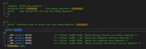 Undeclared Identifier Coredebug For Stm32f446 Stmicroelectronics Community