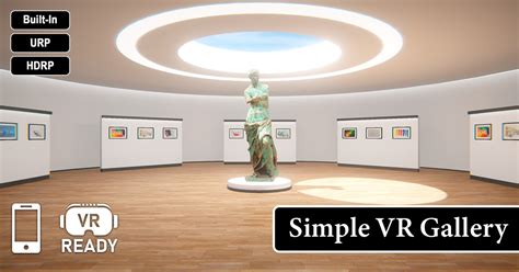 Simple Vr Gallery 3d Environments Unity Asset Store