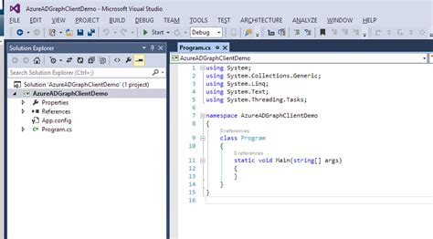 getting started with the azure active directory graph client library