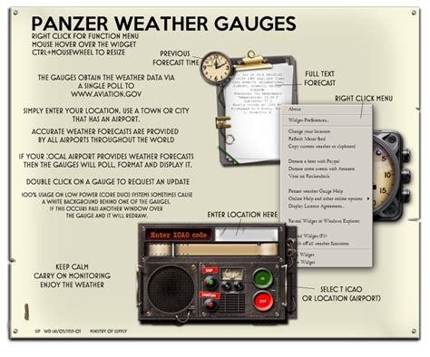 github yereverluvinunclebert panzer weather widget the widget consists of five gauges