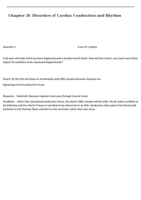Porths Pathophysiology 10th Editionch 28 Disorders Of Cardiac Conduction And Rhythm Porth S