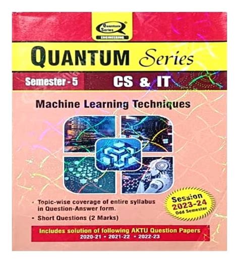 Quantum Series Machine Learning Techniques Cs And It Aktu