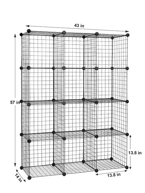 Wire Cube Storage Multi Use Modular Storage Shelving Rack Diy Wire