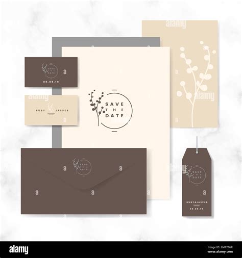 Save The Date Layout Set Vector Stock Vector Image And Art Alamy
